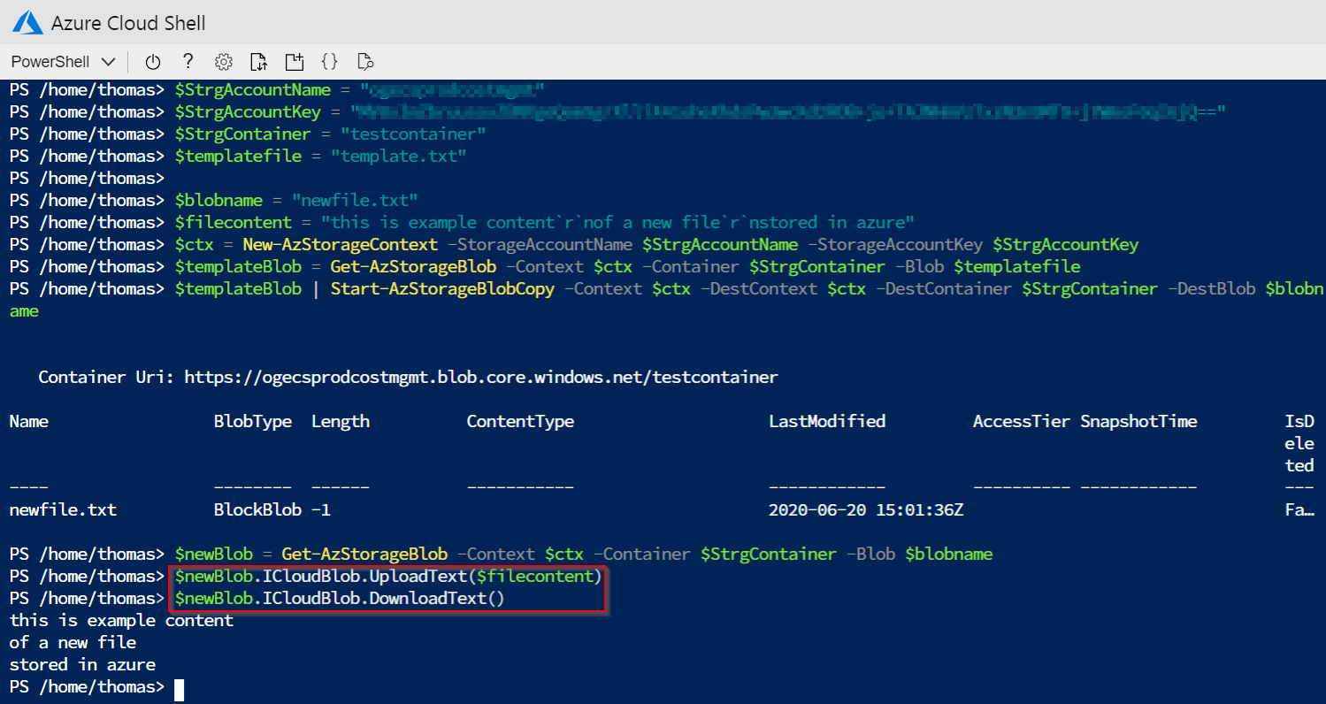 Upload and Download Blobs in Azure Storage without local Files – Azure Talk