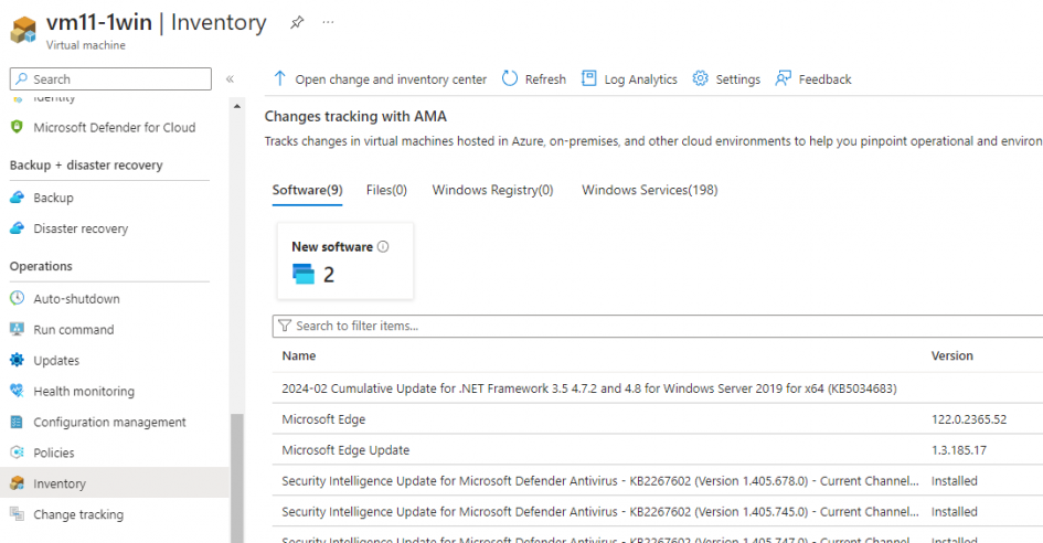 Automatic Software Inventory & Change Tracking with Azure-Monitoring ...