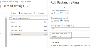 Path-Bases Routing with Azure Application Gateway to App Services with Virtual Path – Azure Talk